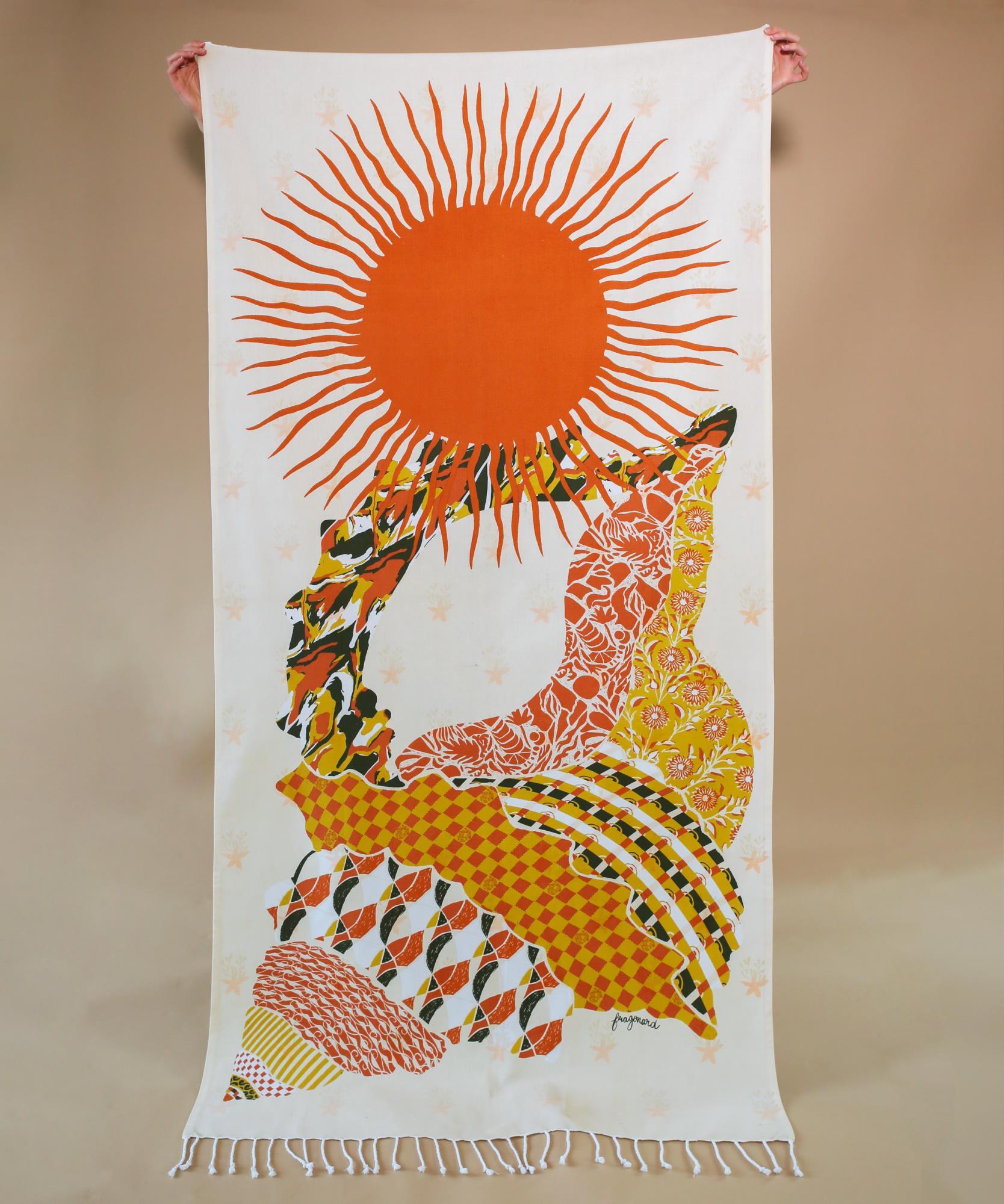 Coquillage Fouta 100 x 200cm Beige Fragonard - 42,00